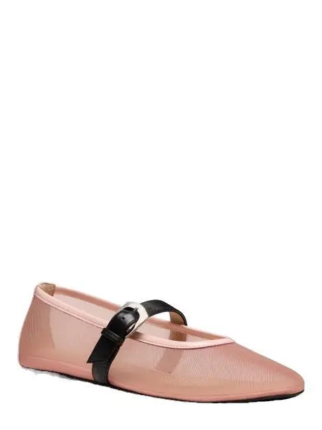STUART WEITZMAN Sai Bareitall Mary Jane - Light Pink/black