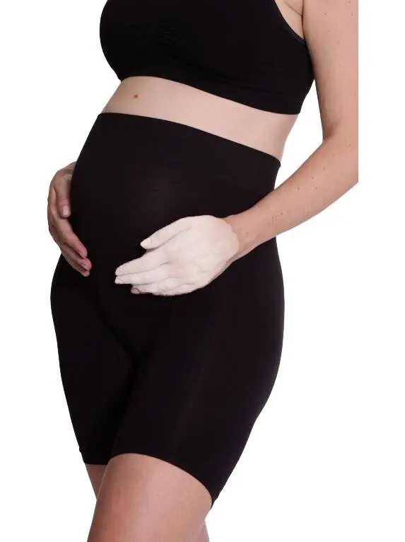 CACHE COEUR Essentiel Seamless Maternity Bike Shorts - Black