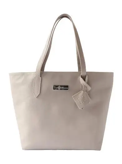 TIN MARIN Martina Leather Tote Bag - Gray