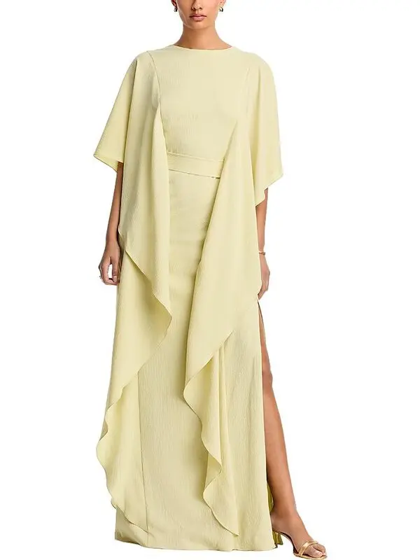 Amsale Ruffled Dress - Pistachio