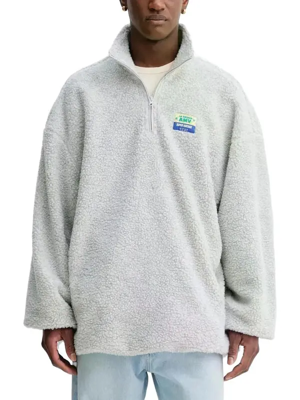 American Vintage Hoktown Half-zip Sweatshirt - Grey