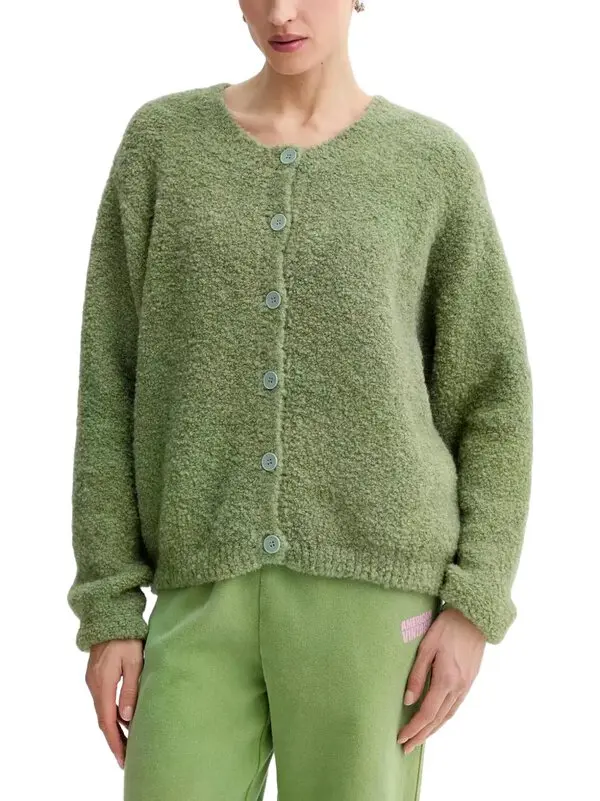 American Vintage Zolly Textured Cardigan - Green
