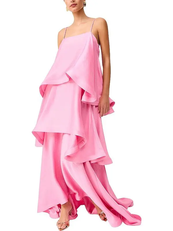 ELLIATT Tilly Tiered Maxi Dress - Pink