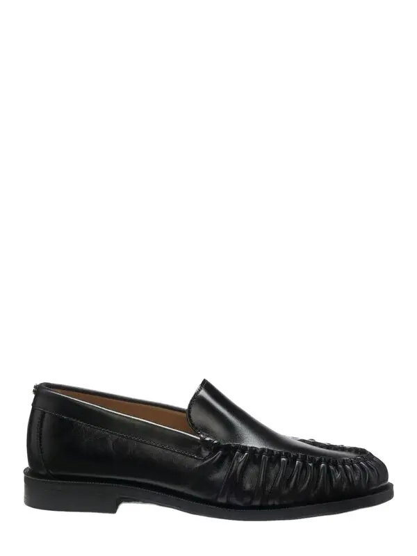 BOSS Ruched Detailing Loafers - Black