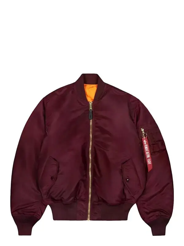 Alpha Industries Zip-up Reversible Bomber Jacket - Red