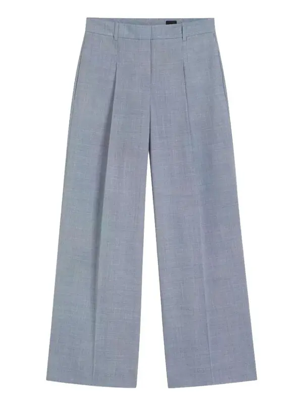 BOSS Tailored Virgin Wool Trousers - Blue