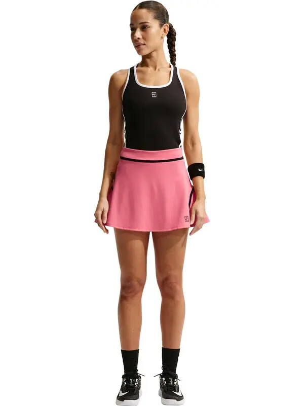 Nike Court Advantage Dri-fit High-waisted Tennis Skirt - Pink