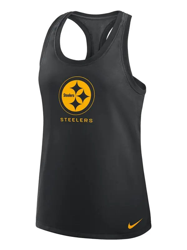 Nike Pittsburgh Steelers Dri-fit Nfl Racerback Tank Top - Black