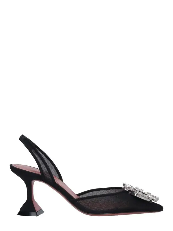 Amina Muaddi Slingback Pumps - Black
