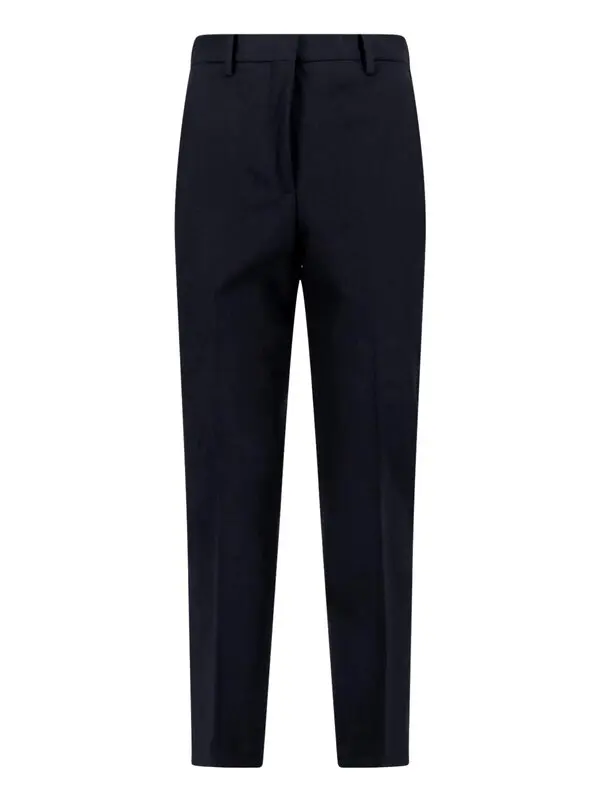 Incotex Silk Blend Trousers - Black
