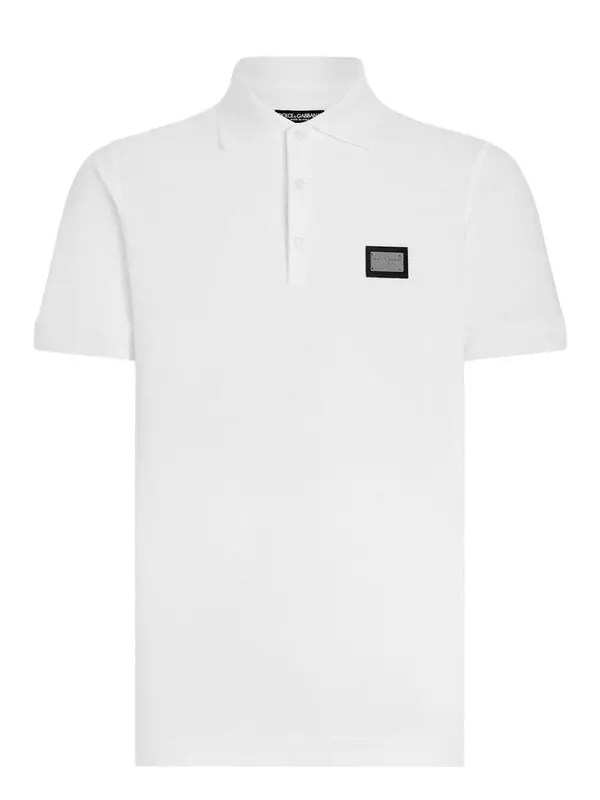 Dolce & Gabbana Cotton Polo Shirt - White