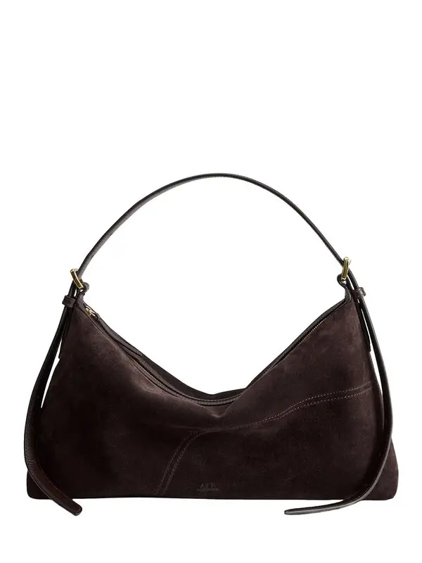 ATP ATELIER Castellare Suede Shoulder Bag - Brown