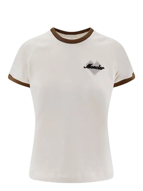Moncler Cotton T-shirt - Beige