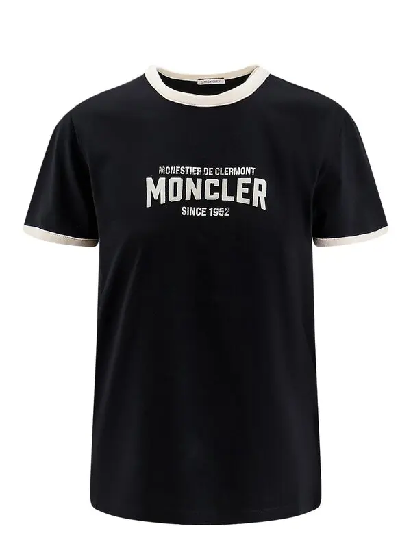 Moncler Organic Cotton T-shirt - Black