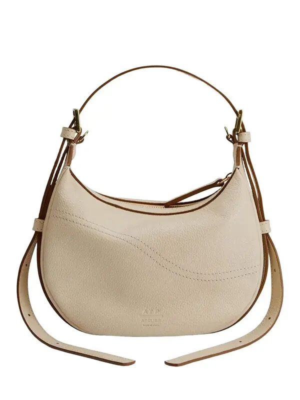 ATP ATELIER Silea Leather Crossbody Bag - Beige