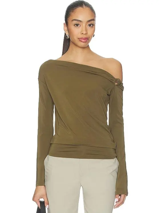 EAVES Off Shoulder Top - Capers