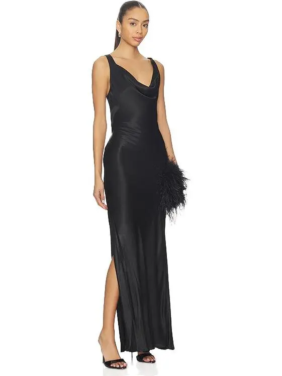 Bardot Anouk Cowl Neck Maxi Dress - Black