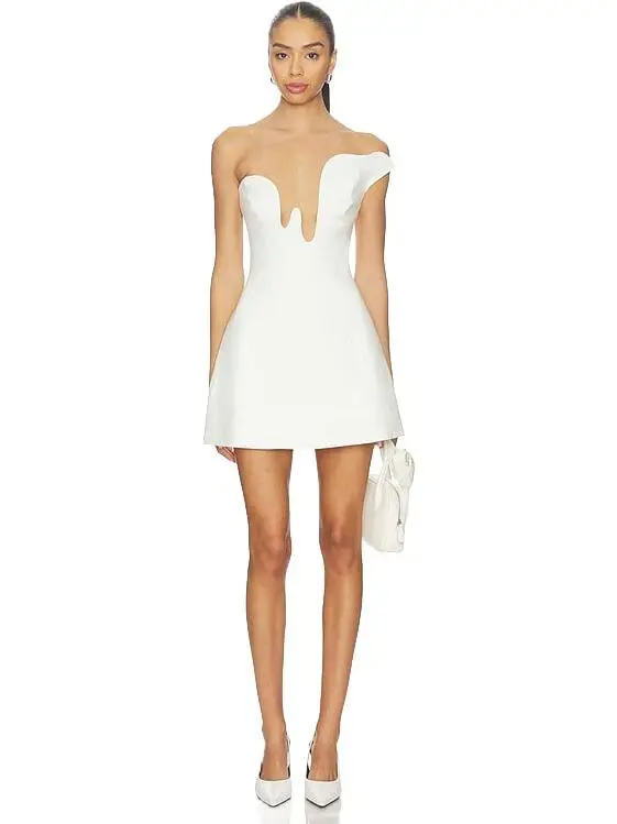 Bardot Rosalyn Hourglass Mini Dress - Orchid White