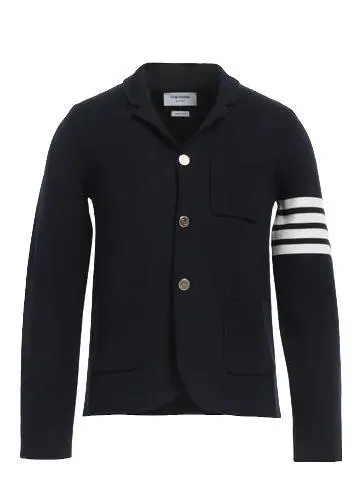 Thom Browne Blazer In Virgin Wool And Nylon - Blue