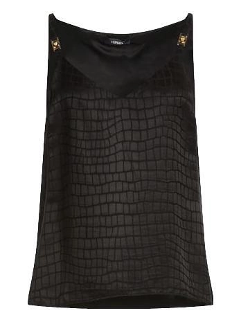 Versace Viscose And Silk Camisole - Black