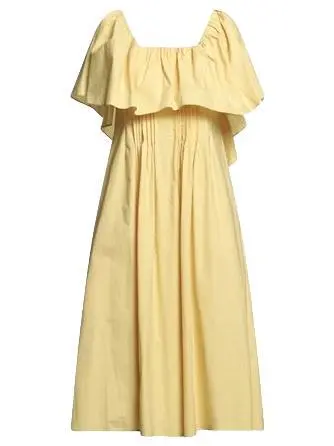 GENTRYPORTOFINO Cotton Midi Dress - Yellow