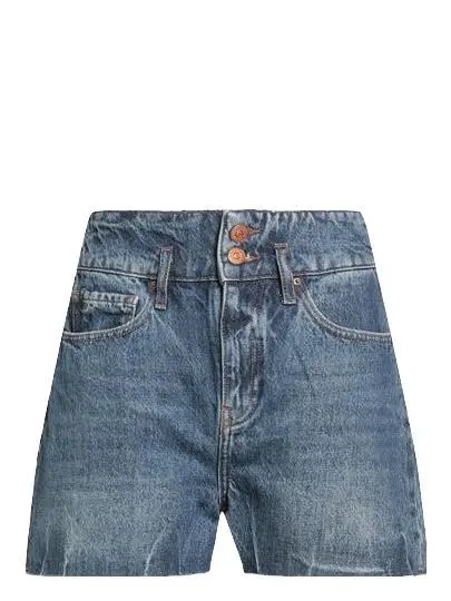 Armani Exchange Cotton Denim Shorts - Blue