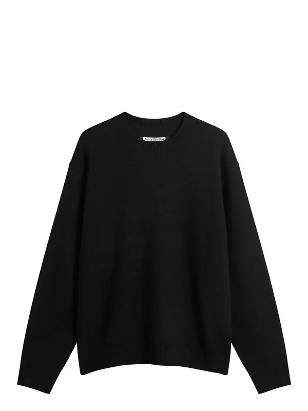 Acne Studios Cashmere Crew Neck Pullover - Black
