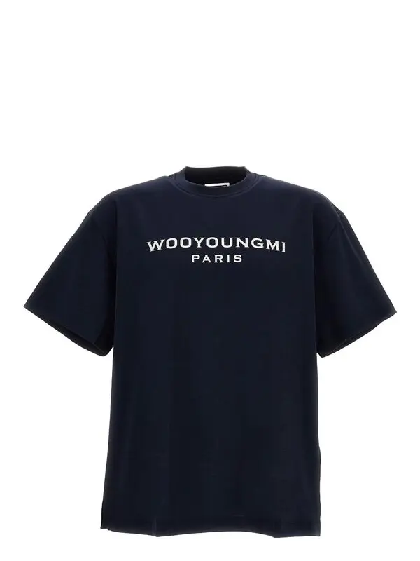 WOOYOUNGMI T-shirt With Chest Emblem - Blue