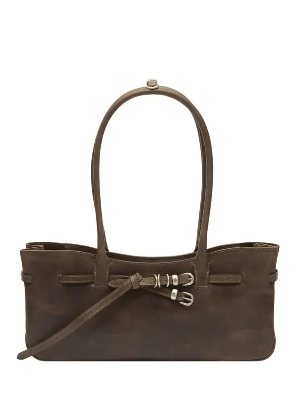 MARGESHERWOOD Grandma Shoulder Bag - Washed Brown