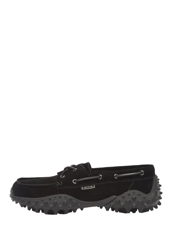 Eytys Mistral Suede Boat Shoes - Black