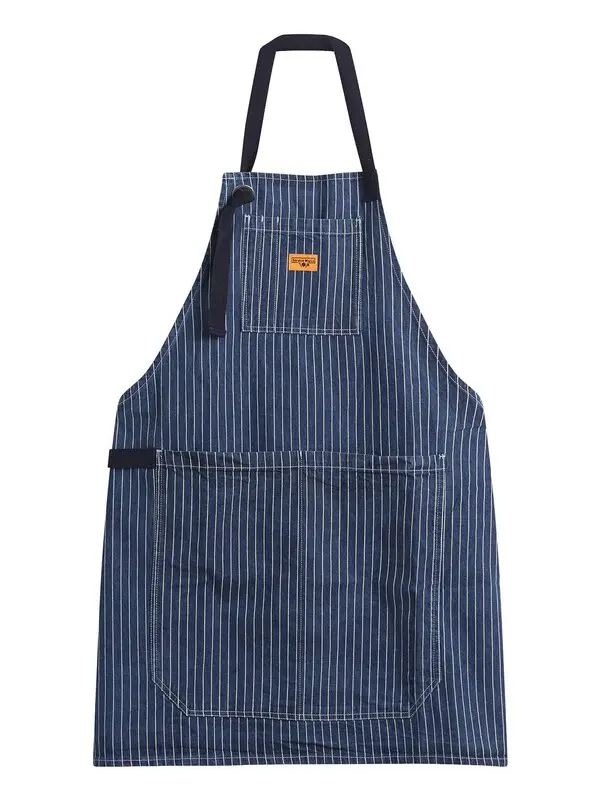 SERVICE WORKS Pinstripe Denim Apron - Indigo