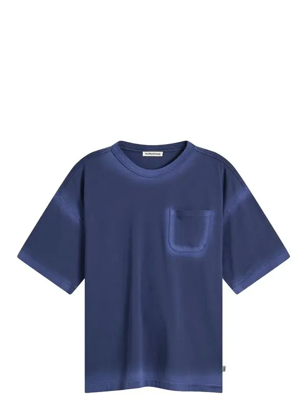 You Must Create Spray Triple Pocket T Shirt - Blue