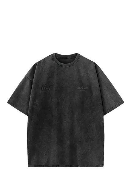 BLVCK X Ufc Acid Wash Tee Shirt - Grey