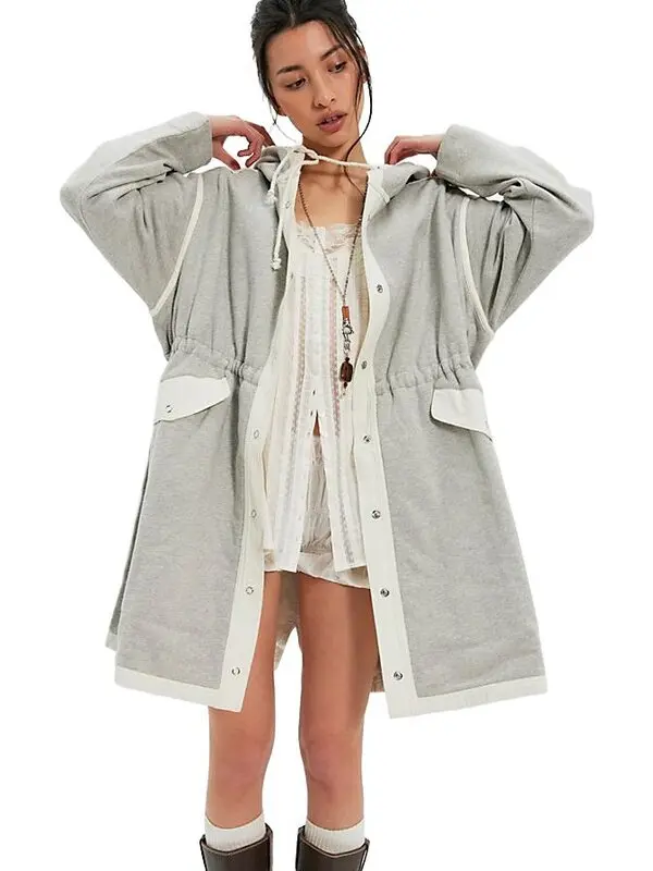 Free People Margo Oversized Cardigan - Heather Grey