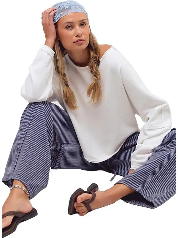 Free People We The Free To The East Pullover - Clean Ivory