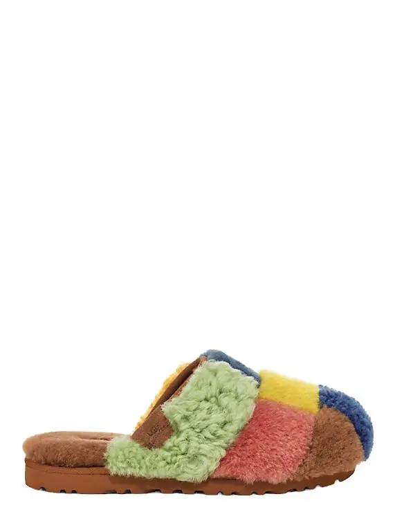 UGG X The Elder Statesman Patchwork Shearling Sliders - Mult/other