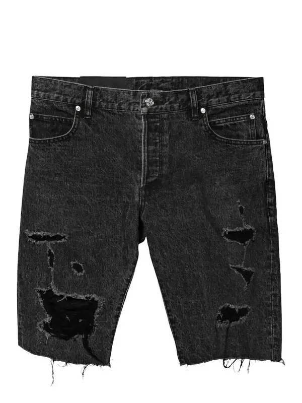 Balmain 2024 Distressed-effect Shorts - Grey