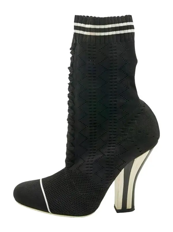Fendi Rockoko Ankle Boots - Black