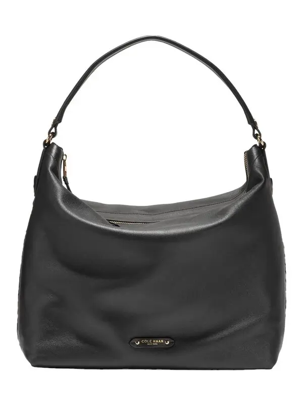 Cole Haan Leather Hobo Bag - Black