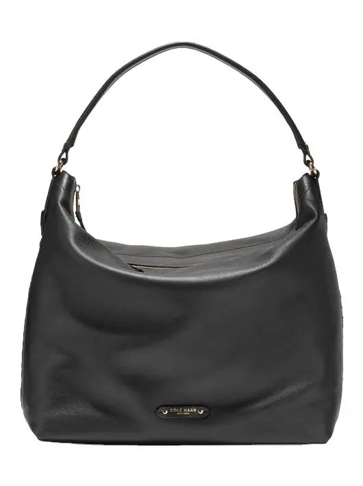 Cole Haan Leather Hobo Bag - Black