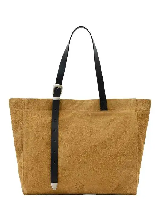 ALLSAINTS Haven Leather Tote - Biscuit Brown