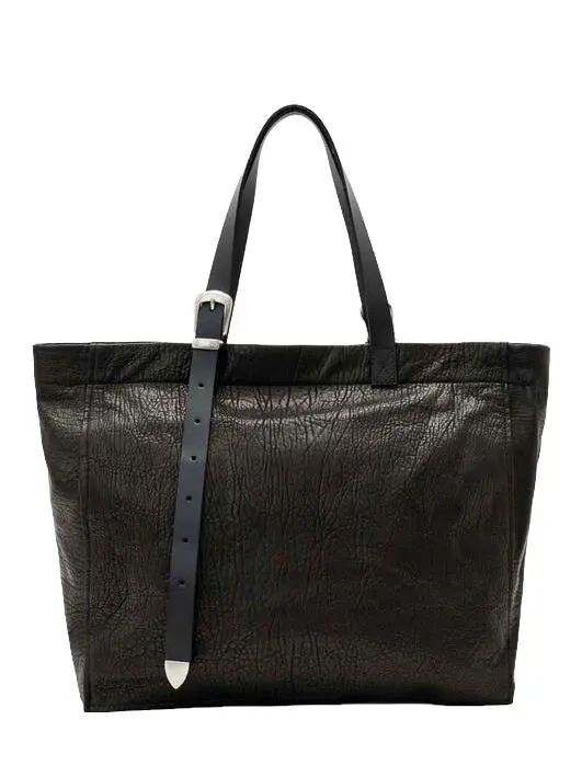 ALLSAINTS Haven Leather Tote - Black Leather