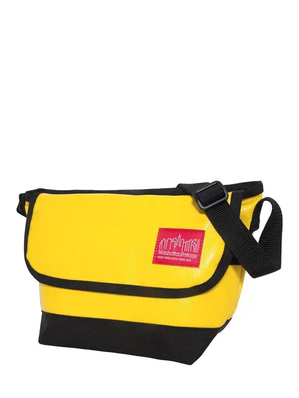 MANHATTAN PORTAGE Vinyl Vintage Mini Messenger Bag - Yellow