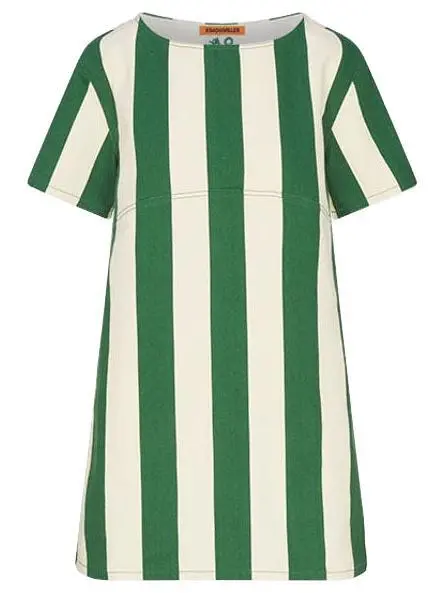 SIMONMILLER Sahara Short Sleeve Mini Dress - Gummy Green/ecru