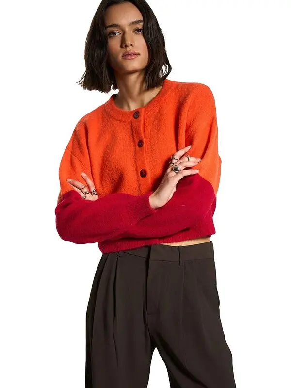 Callahan Fiona Cardigan - Red Orange