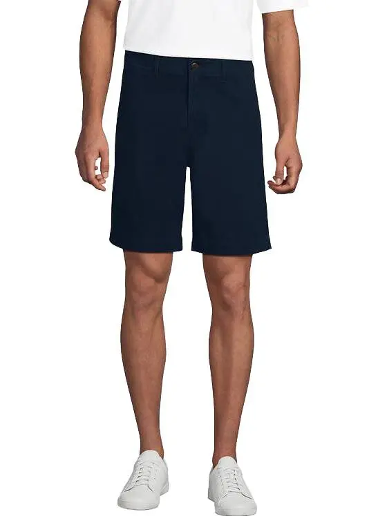 LANDS' END Knockabout 9" Comfort Waist Classic Fit Chino Short - Radiant Navy