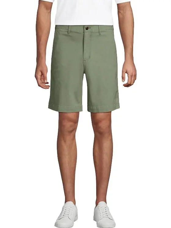 LANDS' END Knockabout 9" Comfort Waist Classic Fit Chino Short - Sage
