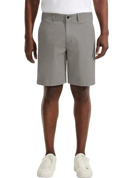 LANDS' END Knockabout 9" Comfort Waist Classic Fit Chino Short - Wet Cement