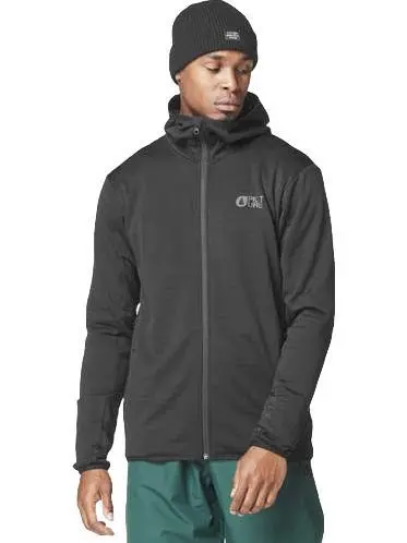 PICTURE ORGANIC Bake Grid Full-zip Hooded Fleece - Black
