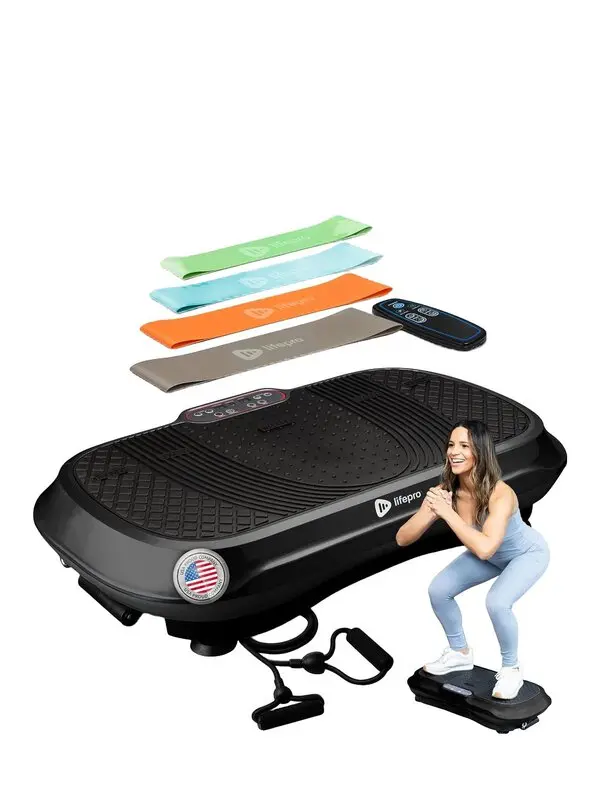 LIFEPRO Vibration Plate Exercise Machine - Black